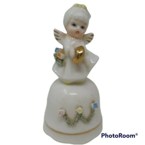 Lefton | Accents | Vintage Lefton Porcelain Angel Girl Bell Unmarked ...